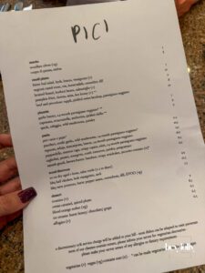 Pici Nottingham Review. Mini Pasta Plates That Are Authentically Delicious!